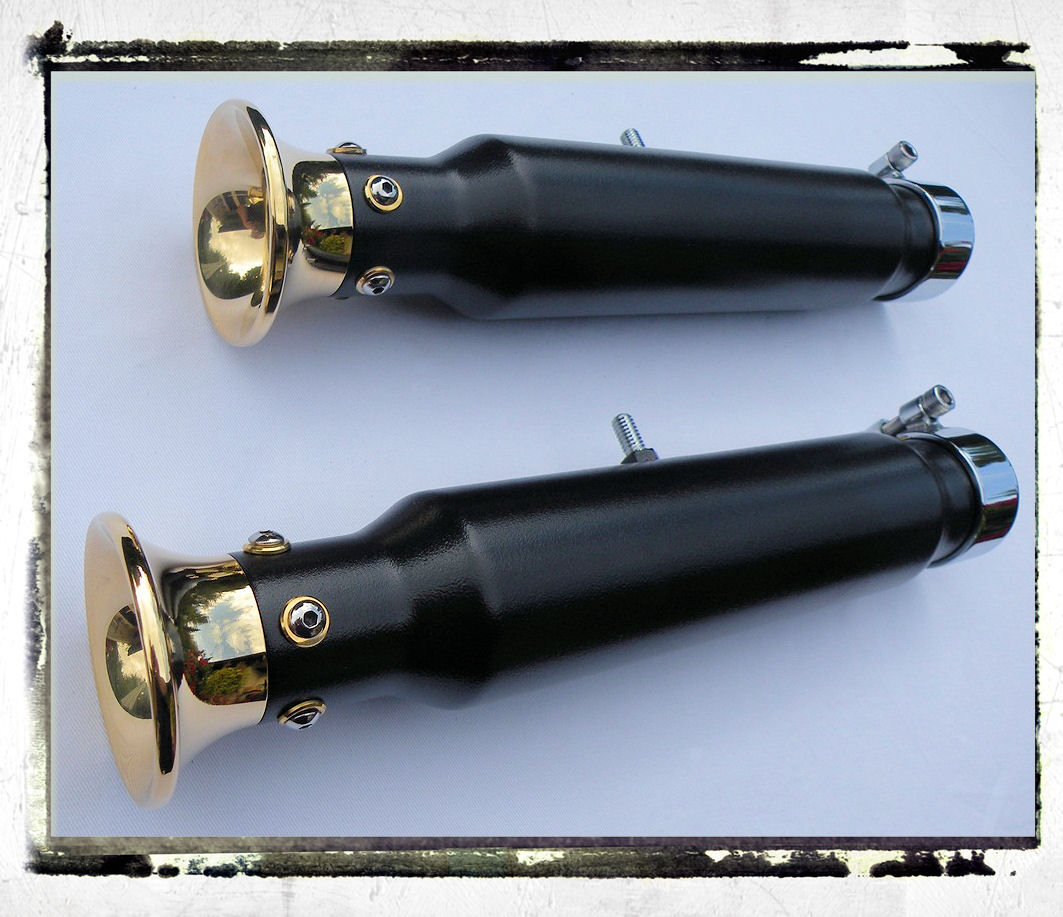 RunawayChoppers_Muffler_Trumpet_black_03 - Bikes, Music & More