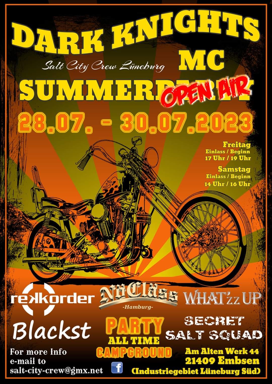 Dark Knights MC Lüneburg! Summer Open Air! - Bikes, Music & More