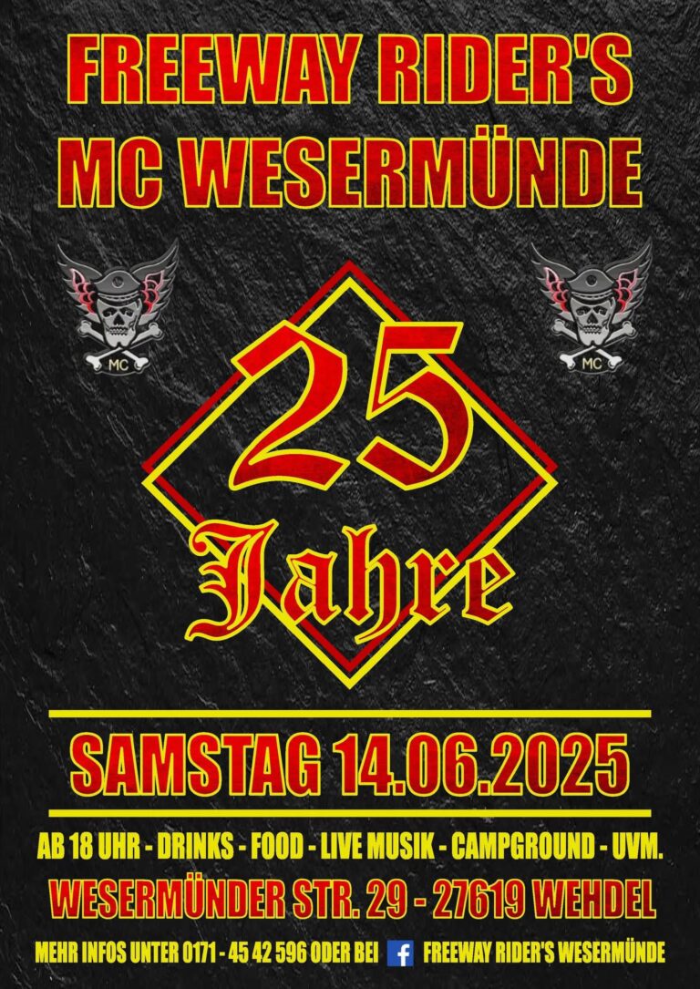 FRMC Wesermünde: Das 25th Anniversary naht! - Bikes, Music & More